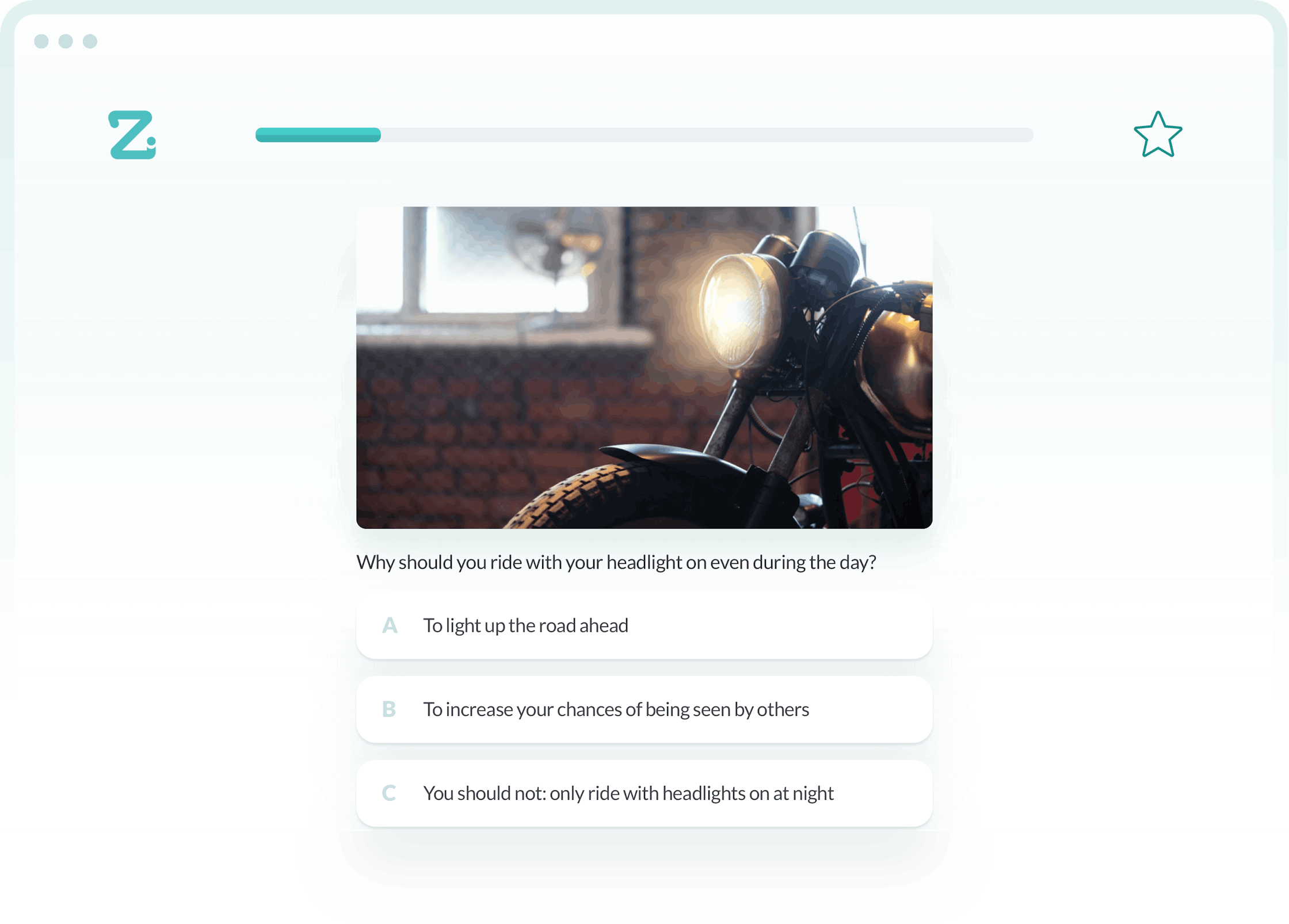 FREE 2024 Motorcycle Permit Practice Test | Zutobi Drivers Ed