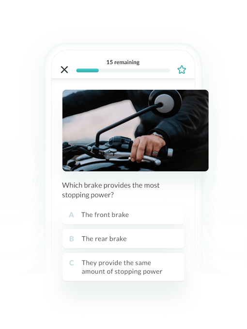 FREE 2024 Motorcycle Permit Practice Test | Zutobi Drivers Ed