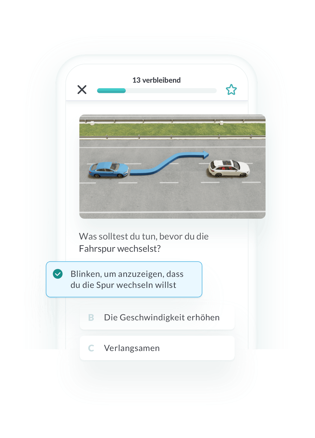 Meister den Theorietest | Zutobi Führerschein