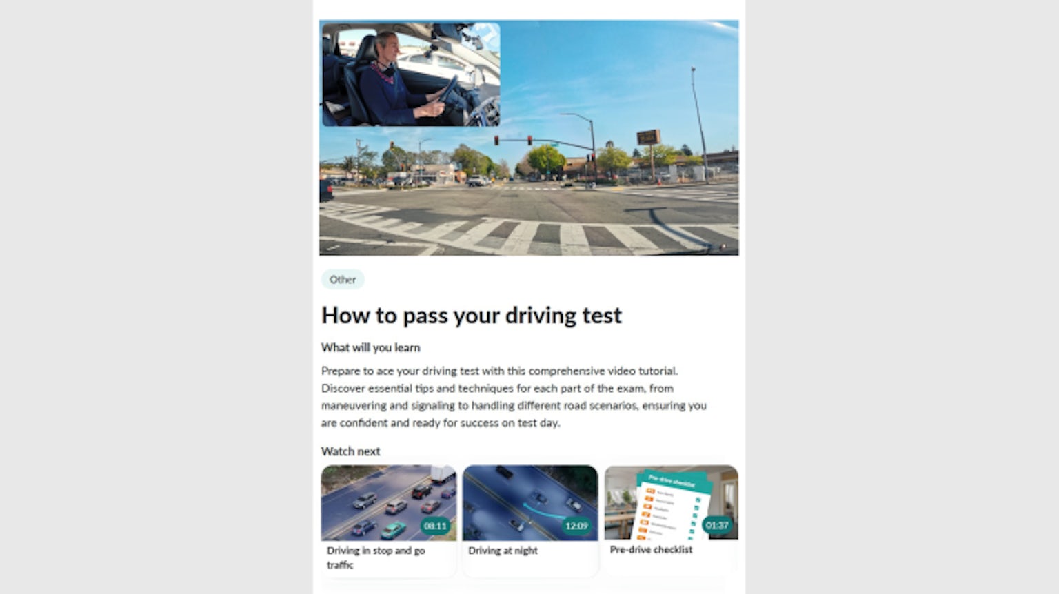 Ace your Driving Test on the First Try