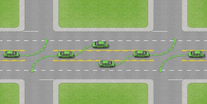 Center Turn Lane Rules Explained | Zutobi Drivers Ed