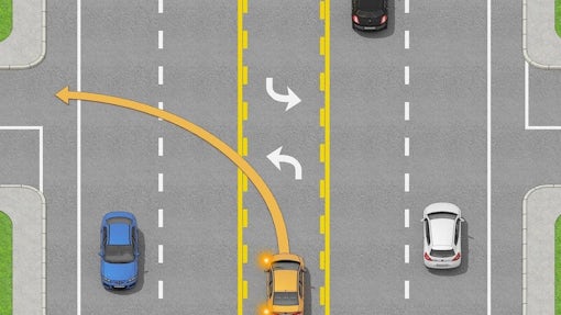 Center Turn Lane Rules Explained | Zutobi Drivers Ed