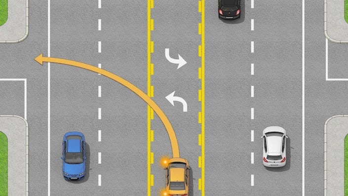 Center Turn Lane Rules Explained | Zutobi Drivers Ed