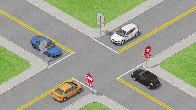 Who Goes First at Controlled Intersections? STOP & YIELD Signs