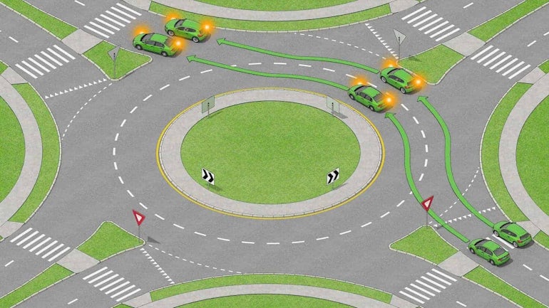 How to Use a Roundabout Correctly: Traffic Rules & Signaling