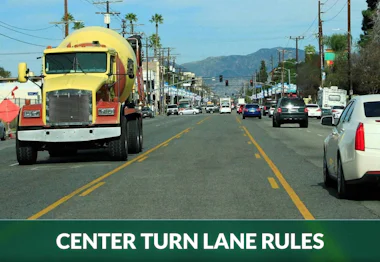 Center Turn Lane Rules Explained | Zutobi Drivers Ed
