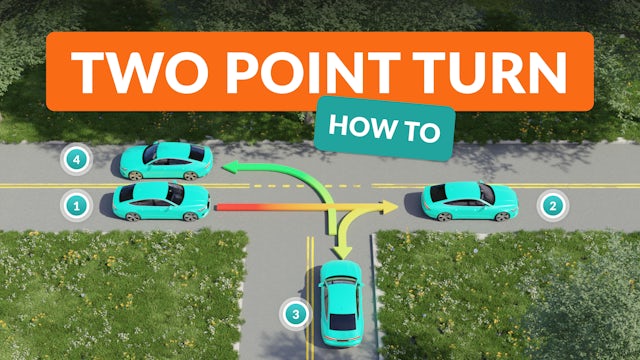 How to Do a Two Point Turn in 4 Steps | Zutobi Drivers Ed