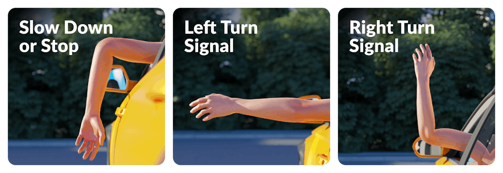 Hand Signals for Driving Explained: Right, Left, Stop, Slow