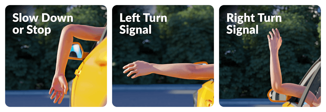 Hand Signals for Driving Explained: Right, Left, Stop, Slow